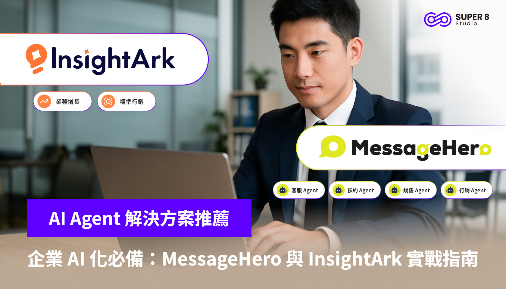 【AI Agent 解決方案推薦】企業 AI 化必備：MessageHero 與 InsightArk 實戰指南